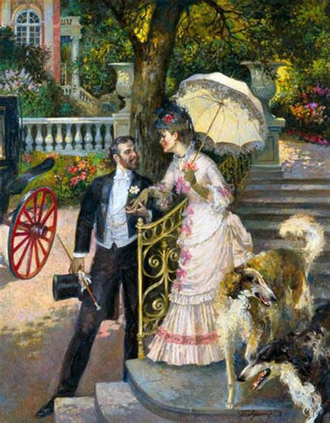 Старинный романс...Владимир Первунинский | Romantic paintings, Romantic ...