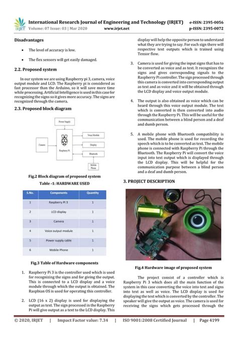 irjet sign language recognition system pdf computer peripherals computing