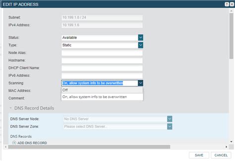 Turn Off Ip Address Scanning On Ipam