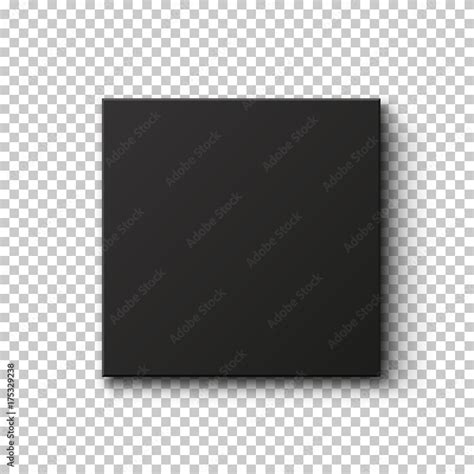 Black Box Isolated On Transparent Background Stock Vector Adobe Stock