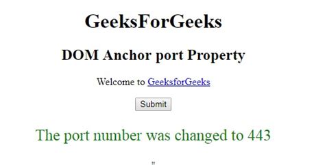 HTML Anchor port用法及代码示例 纯净天空