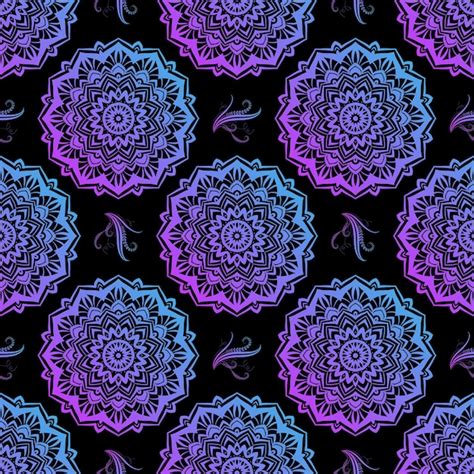 Premium Photo Mandala Seamless Pattern