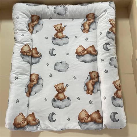 Пеленальний матрац на дитячий комод пеленатор або пеленальний столик мякий з бортами синтепон