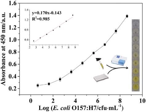 Calibration Curve For Colorimetric Immunoassay Towards Different