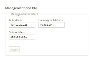 Configure The Management Interface Settings Citrix SD WAN Center