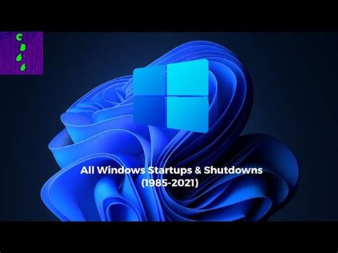 All Windows Startups Shutdowns 1985 2021 YouTube