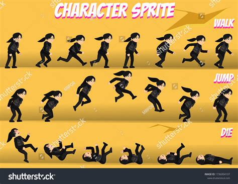 Game Kits Adventure Design Character Sprite Stock Vector Royalty Free Shutterstock