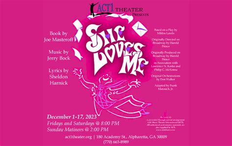 She Loves Me Tickets Act1 Theater