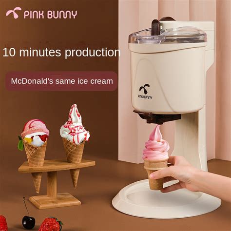 เครองทำนำแขงHome ice cream machine children fruit cone machine full
