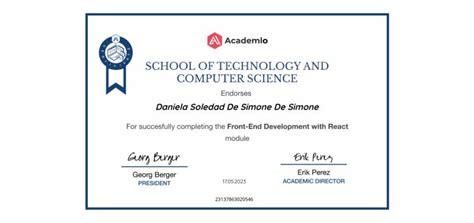 Daniela De Simone On Linkedin Desarrollo De Aplicaciones Web Con React