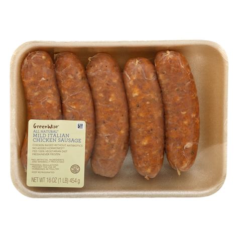 Greenwise Mild Italian Chicken Suasage 16 Oz Tray