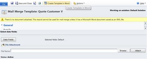 Dynamics CRM 2011 Mail Merge Templates Showing Quote Information Magnetism Solutions NZ
