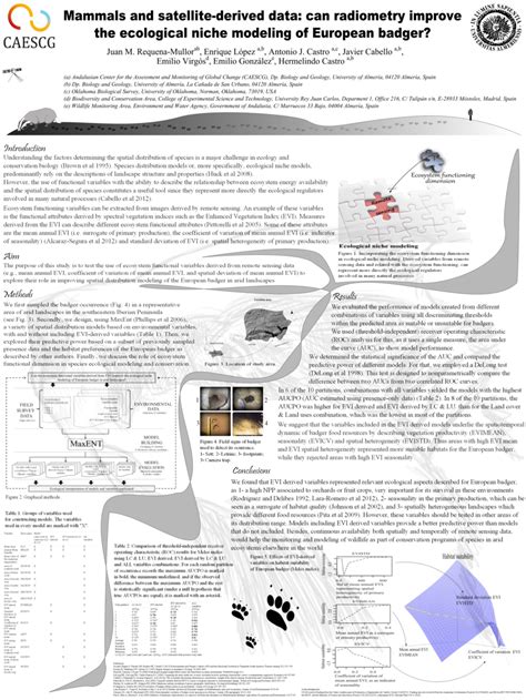 pdf mammals and satellite derived data can radiometry improve the