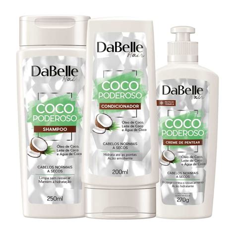 Kit DaBelle Hair Coco Poderoso Trio Tudo Que Eu AMO