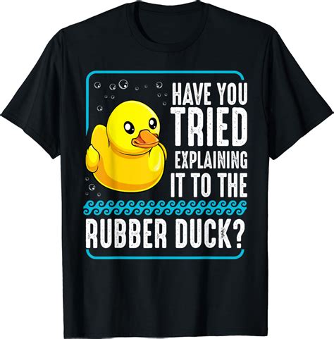 Duck Rubber Debugging Web Coder Programmer Debugger Maglietta Amazon