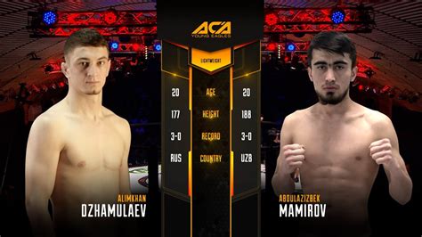 Алимхан Джамулаев Vs Абдулазизбек Мамиров Alimkhan Dzhamulaev Vs