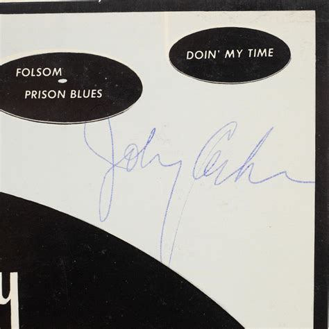 Johnny Cash With His Hot And Blue Guitar Lp Signerad 1957