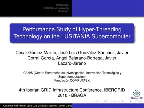 Performance Study Of Hyper Threading Technology On The