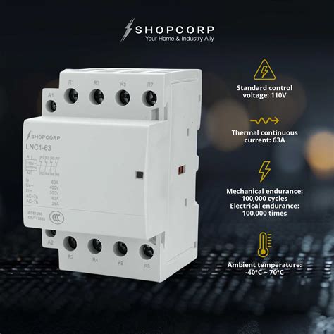 Contactor 4 Pole Normally Closed General Purpose 110 120v 40a Din