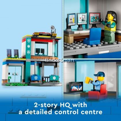 LEGO 60371 City Emergency Vehicles HQ Building Toy Set