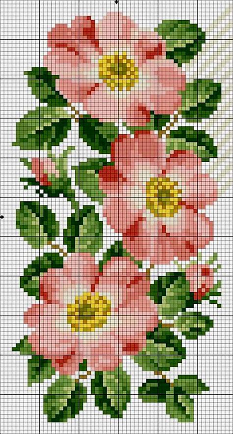 55 Gráficos de Flores em Ponto Cruz Grátis para Baixar Revista