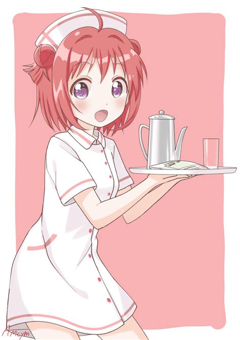 Safebooru 1girl D Ahoge Akanemachiyama Akaza Akari Blush Border