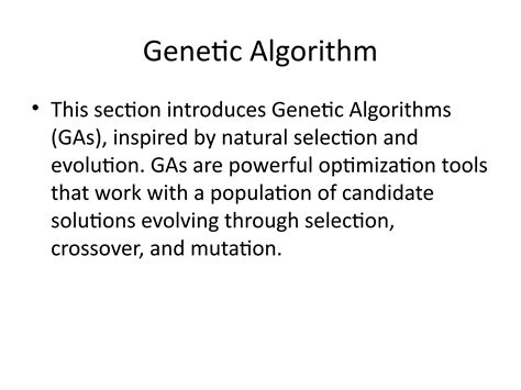 Geneticalgorithmsfullcontentexplanationpptx