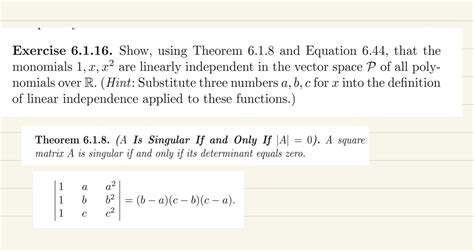Solved Exercise 6 1 16 Show Using Theorem 6 1 8 And Chegg Com