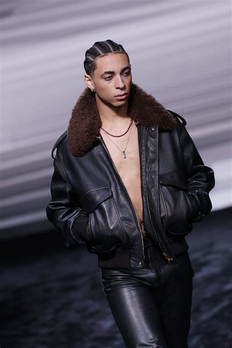 Solanges Son Julez Walked For Versace At Milan Fashion Week Essence