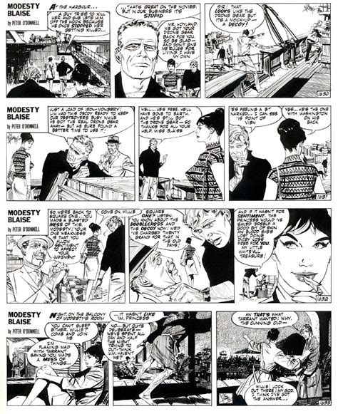 Hairy Green Eyeball 3 Complete Modesty Blaise Comic Strip Sequence — The Galley Slaves — 1968