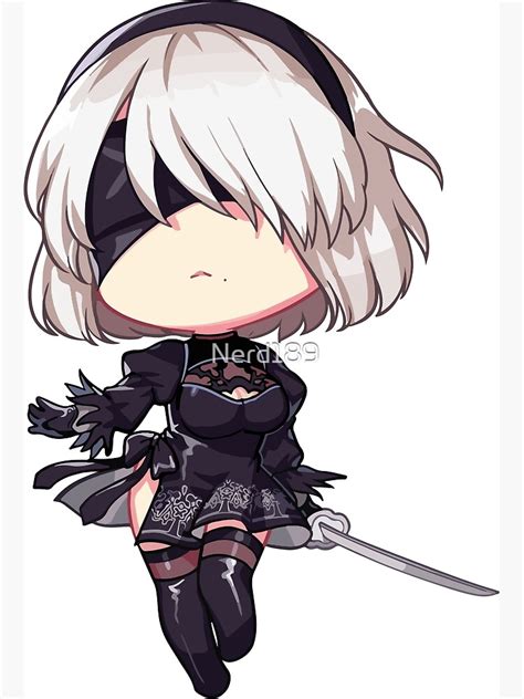 2b Chibi Poster By Nerd189 Redbubble