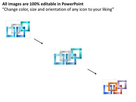 Four Modern Abstract Squares For Data Representation Powerpoint Template Presentation