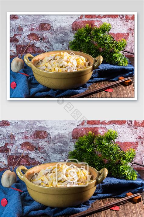 东北酸菜炖粉条摄影图片图片 包图网