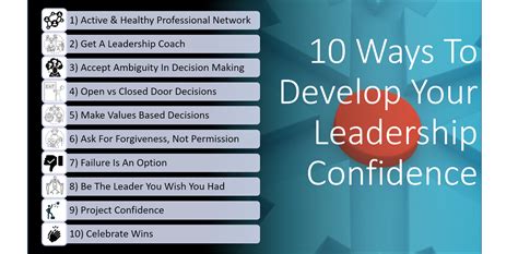 10 Ways To Develop Leadership Confidence