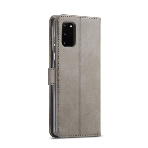 Чехол книжка LC IMEEKE Calf Texture на Samsung Galaxy А71 серый