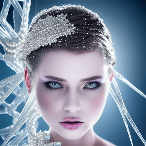 Frosty Ice Nymph Graphic · Creative Fabrica