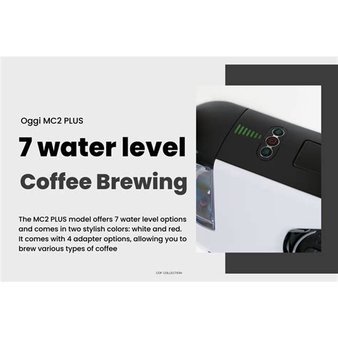 Oggi เครื่องชงกาแฟอัตโนมัติ Coffee Machine Capsule รุ่น Mc2 Plus รุ่น