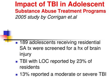 Ppt Substance Abuse And Brain Injury Powerpoint Presentation Id4628248