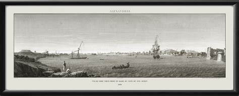 Alexandria Egypt 1823 Vintage City Maps