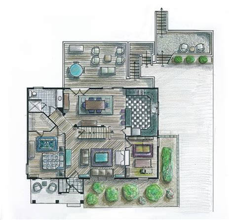 Rendered Floor Plan Architecture Bottomless Online Diary Gallery Of