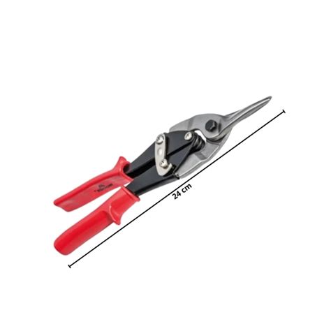 Tesoura Aviação Reta Em Aço Carbono 10pol Worker Compensa Mais