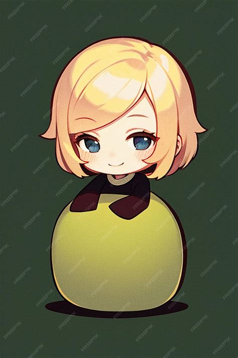 Dessin De Personnage Davatar De Fille De Style Anime De Dessin Animé De Fond Simple Photo Premium