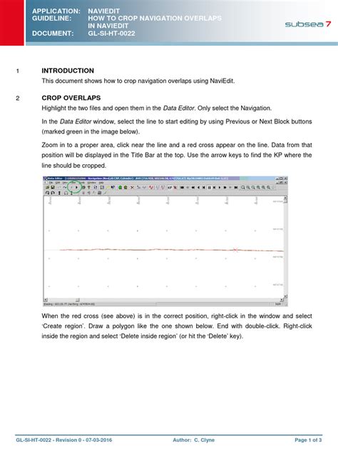 Gl Si Ht 0022 How To Crop Navigation Overlaps In Naviedit Pdf Navigation Computing