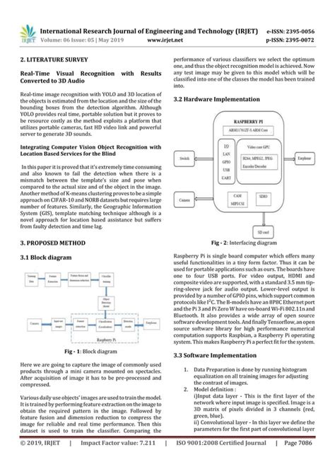 Irjet Object Detection And Recognition For Blind Assistance Pdf