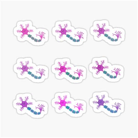 Cute Neurons Sticker For Sale By Tamm Art Redbubble