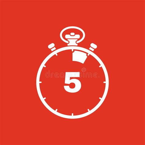 The 4 Seconds Icon Digital Timer Clock And Watch Timer Count Stock