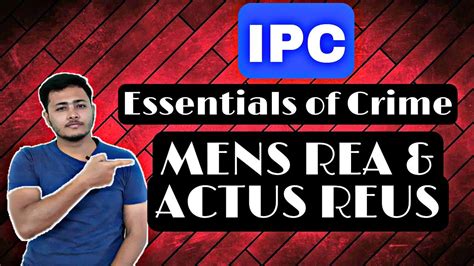 Mens Rea And Actus Reus Essential Elements Of Crime Meaning