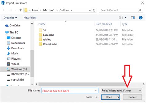 How To Import Or Export Rules In Outlook 16
