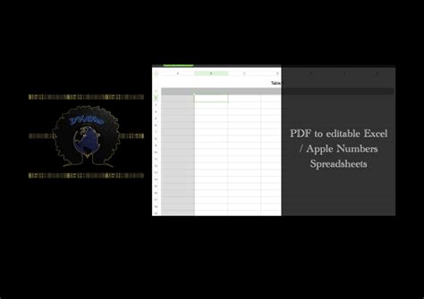 Convert Pdf To Apple Numbers And Ms Excel Spreadsheets By Diversafro