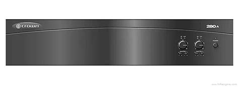 Crown 280a Power Amplifier Manual Hifi Engine